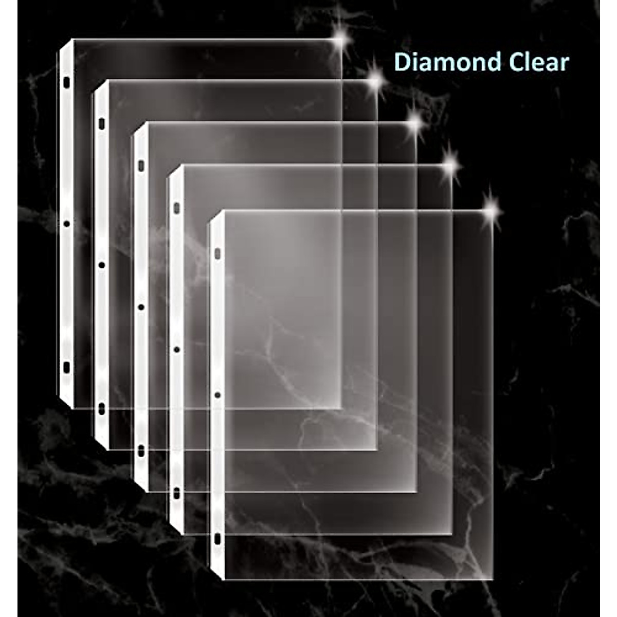 GOLD SEAL 50 Count Diamond Clear Sheet Protectors, Anti Glare Coating, Standard Durable Weight,8.5 x 11", Topload, 50 Pack