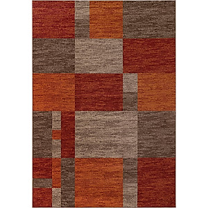 Unique Loom Autumn Collection Area Rug - Providence (10' x 14' 1" Rectangle, Multi/ Beige)