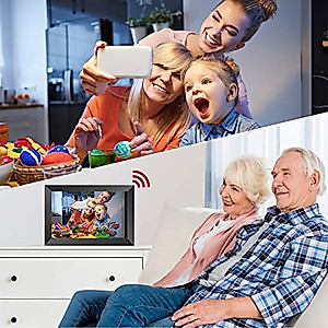 FRAMEO Digital Picture Frame 10.1 Inch, WiFi Digital Photo Frame 1280 * 800 FHD IPS Touch Screen with 16GB Storage, Wall Mountable, Auto-Rotate, Share Photos and Videos via App from Anywhere