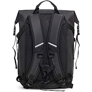 Knomo Hamilton 15 inch Waterproof Laptop Roll Top Backpack Men Travel Rucksack Casual Hiking Daypack