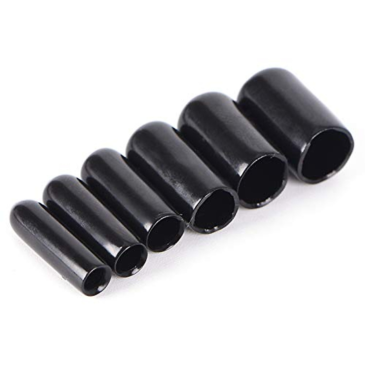 Generic 10PCS 3-8mm End Cap PVC Plastic Cable Wire Thread Waterproof Cover Vinyl End Cap PVC Rubber Steel Pole Tube Pipe Protecting - (Color: Inner diameter 6 mm)