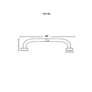 CRODY Bath Wall Attachment Handrails Grab Bar Rails Shower Aid and Safety Support Armrest Grab Bar,Safety Copper Elderly Handrail Luxurious Wall Mounted Straight Towel Rack/500 * 60Mm