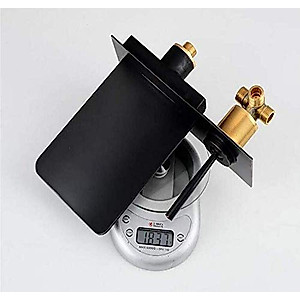 ShiSyan Y-LKUN Chrome Brass Faucetled Basin Faucet Bathroom Concealed Hot and Cold Waterfall Faucet Black