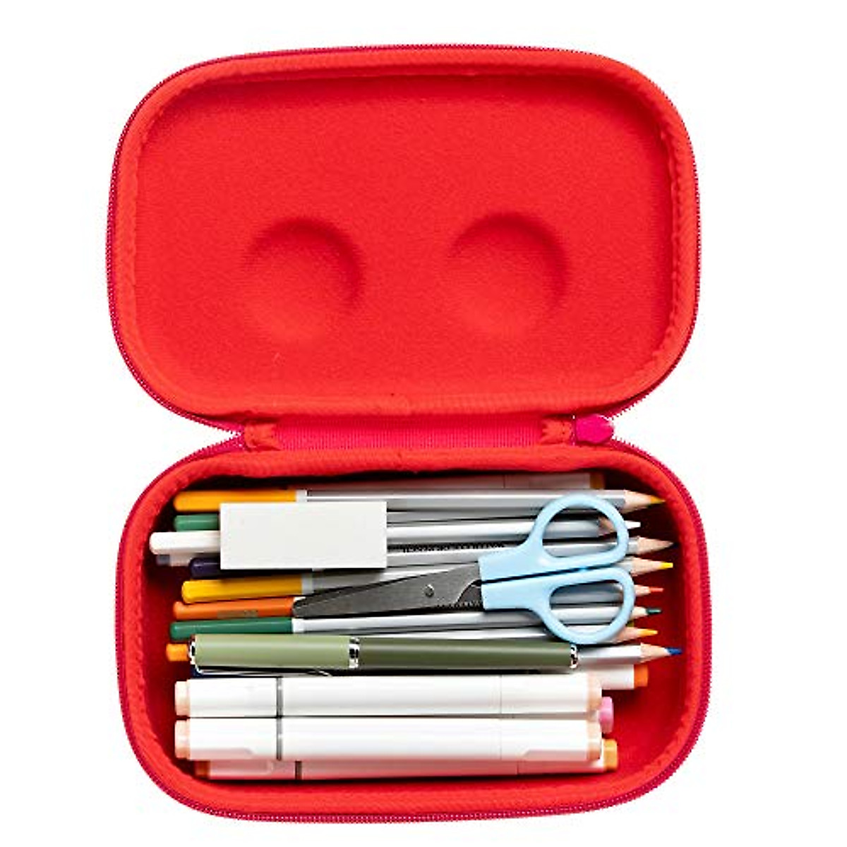 ZIPIT Beast Pencil Box for Kids | Pencil Case for School | Organizer Pencil Bag | Large Capacity Pencil Pouch (Red)