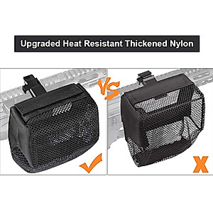 Feyachi Brass Catcher Heat Resistant Thickened Nylon Cartridge Casing Shell Catcher Net for Weapon with Picatinny Rail Mount