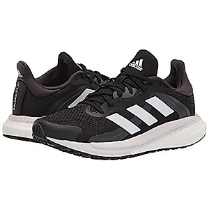 adidas Women's Solar Glide 4 ST Running Shoe, Black/White/Grey, 10