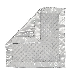 Bearington Baby Small Dottie Creamy White Security Blankie, 16" x 16"