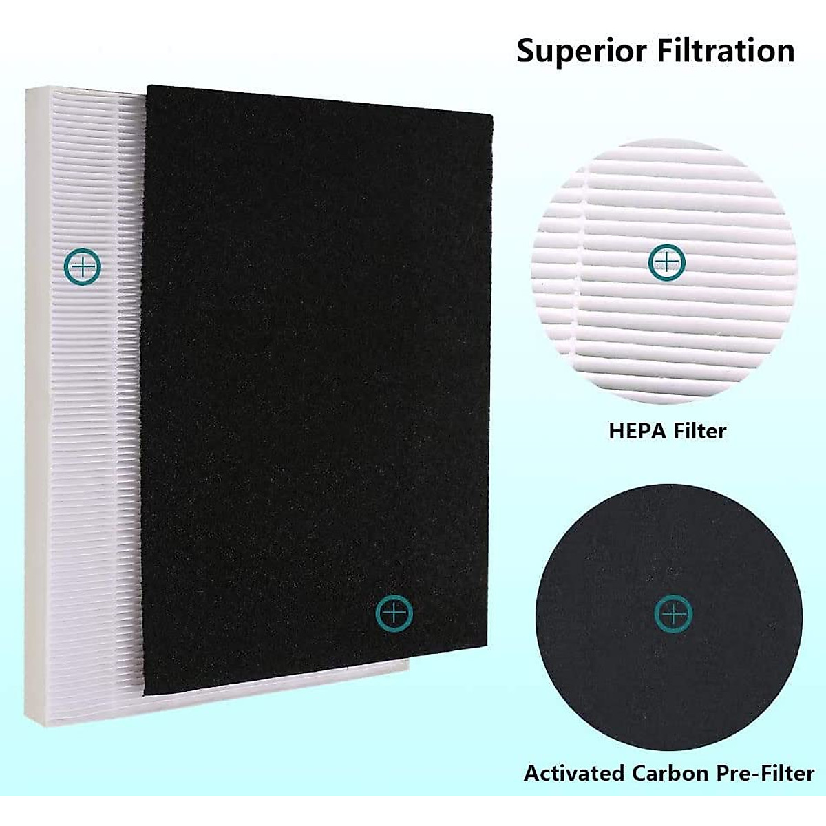 5-Star Compatible Replacement for True HEPA & Carbon Filters A. Works with Air Filter Fit Winix 115115 Compatability: Winix 115115 compatible 5300 6300 5300-2 6300-2 P300 C535. 1 Pack