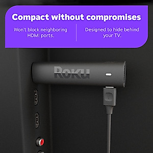 Roku Streaming Stick 4K | Streaming Device 4K/HDR/Dolby Vision with Roku Voice Remote and TV Controls