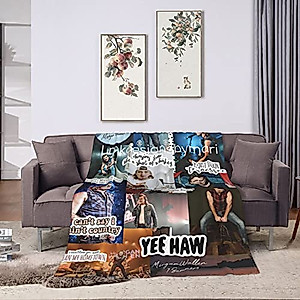 Air Conditioning Blanket Singer Blanket Ultra-Soft Blanket Portable Throw Blanket for Living Room Couch Sofa Car 50"X40"