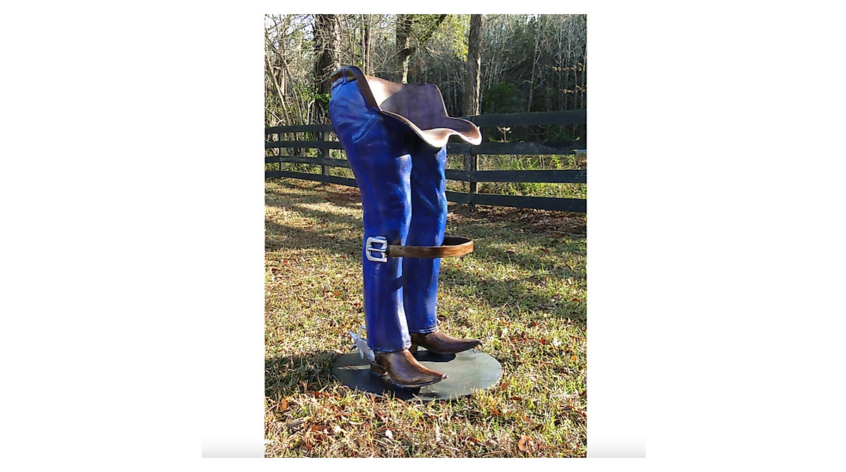The King's Bay Pair of Cowboy Bar Stools with Jeans and Boots — 🛍️ The ...