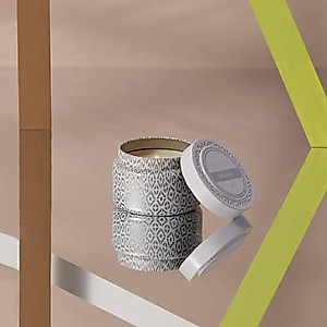 Capri Blue Volcano Scented Travel Tin Candle - Printed Travel Tin Jar Candle - Luxury Candle with a Soy Wax Blend - Volcano Candles with a Citrus Scent - White Candle (8.5 oz)