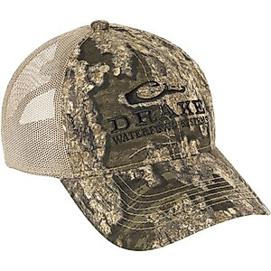Drake Waterfowl Mesh-Back Camo Cap Mossy Oak Bottomland One Size Fits Most