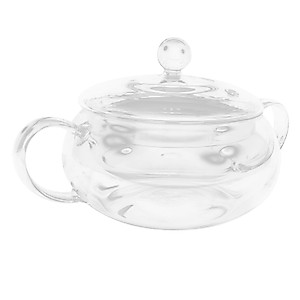 DECHOUS Glass Cooking Pot Glass Instant Noodle Pot Egg Custard Cup Stove Boiling Pot Glass Household Stew Pot Borosilicate Pots Home Stove Pot Home Stew Pot Onion High Borosilicate