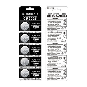 Nightkonic 40 - CR2025 Battery 3v Lithium Button Cell Coin 2025 Batteries