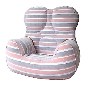 Baiao Inflatable Chair Sofa, Inflatable Couch Outdoor Air Sofa, Blow Up Couches for Home Garden Camping Travel(Coffee)