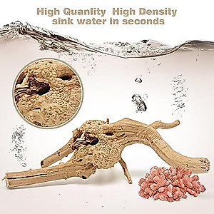 WDEFUN Driftwood for Aquarium Decor Natural Spider Wood Branches for Fish Tank Decorations 4-8 inch Pack of 7