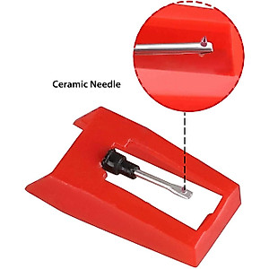 Record Player Needle, 4 Pack Universal Turntable Stylus Replacement Needles, Phonograph Needles Compatible with Crosley ION Jensen Victrola Sylvania LP Vinyl Record Player Wockoder