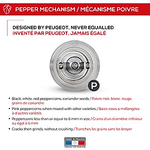 Peugeot Nancy 12 Inch Pepper Mill, Acrylic