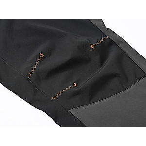 TBMPOY Men's Hiking Work Cargo Pants Lightweight Waterproof Quick Dry Outdoor Mountain Pant Fishing Camping Gray 38