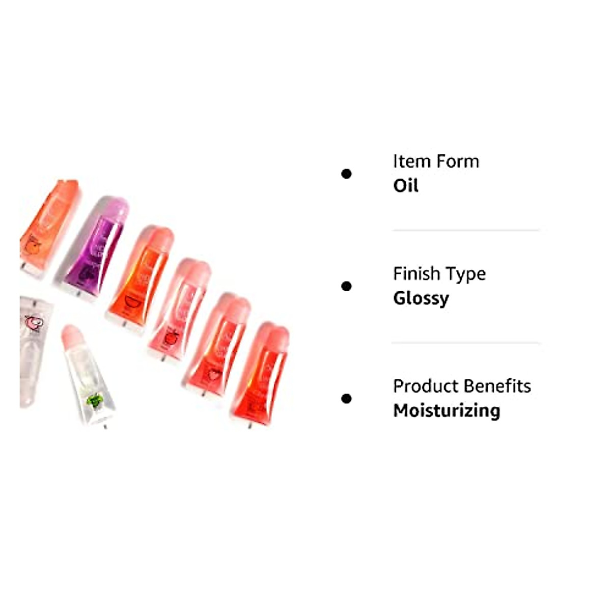 HONEY VITAMIN E FRUIT FLAVOR LIP GLOSS SIX PIECES (Assorted Flavors)