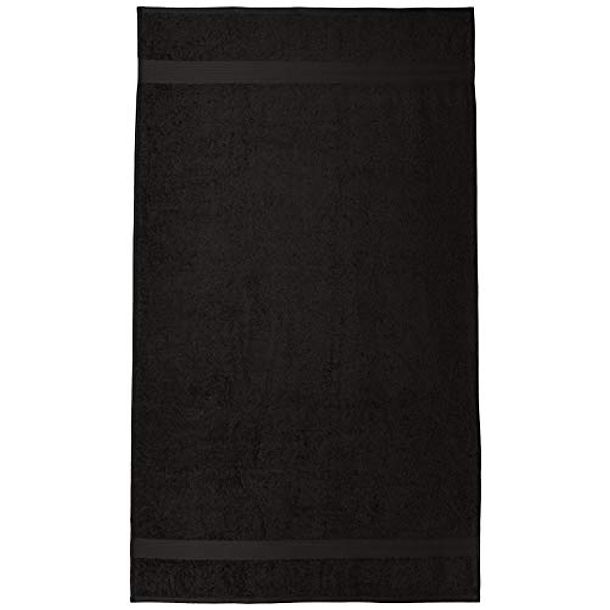 Amazon Basics Fade-Resistant Cotton Bath Towel - 4-Pack, Black
