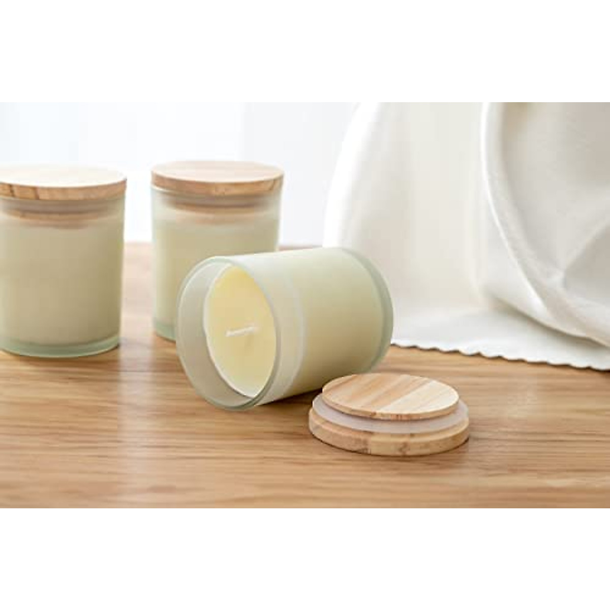 Scented Candles,Vanilla+Gardenia Scented Jar Candle,Aromatherapy Scented Candles,2Pack 5.5oz/Count Long Lasting Soy Wax Candle-Single Wick,Candles,Festive Gifts Decor Aromatherapy Candles Set