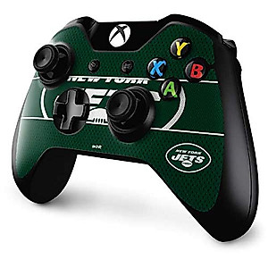 Skinit Decal Gaming Skin Compatible with Xbox One Controller - Officially Licensed NFL New York Jets Zone Block Design