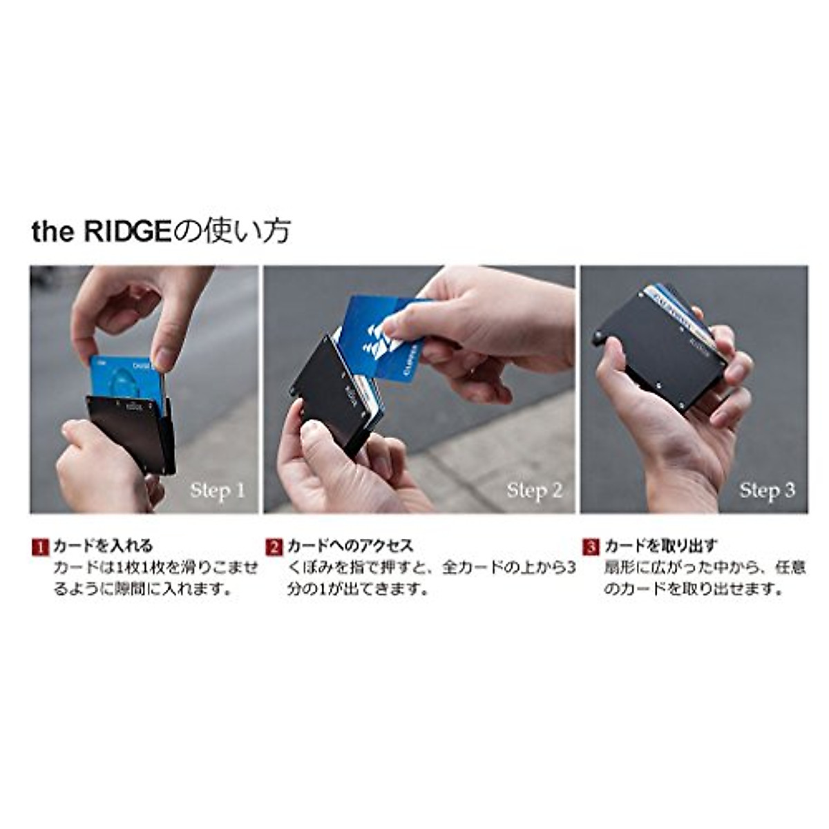 The Ridge Men's Clip (Normal Type), Gunmetal