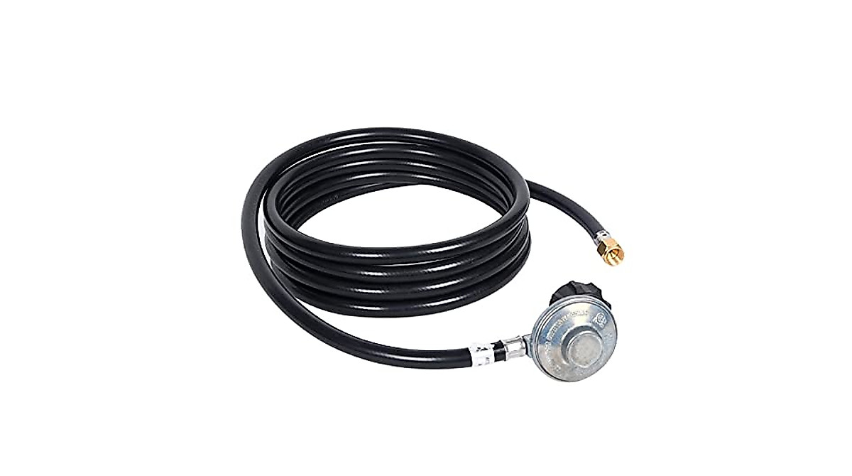 GasSaf 12 FT Propane Regulator Hose Kit for Fire Pits & Heaters