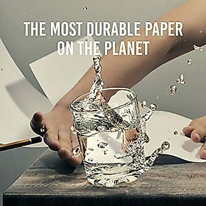 TerraSlate Copy Paper Waterproof Laser Printer, Rain Weatherproof, 5 Mil, 8.5x11-inch, 25 Sheets