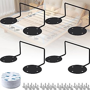 Mattress Retainer Bar for Adjustable Bed, Mattress Stoppers to Prevent Sliding, Mattress Holder in Place, Non Slip Mattress Gaskets for Bed Frame, Mattres Gripper Bracket Keep Mattress from Sliding