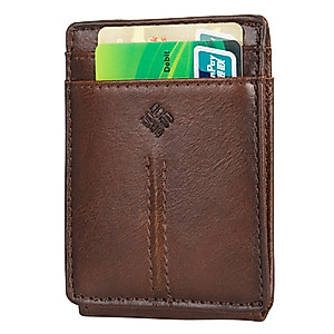 Columbia Men's RFID Wide Front Pocket Wallet With Magnetic Money Clip