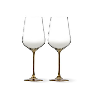 LEMONSODA Full-Bottle Premium Artisan Copper Wine Glasses (750 mL / 25 fl. oz) (Set of 2)