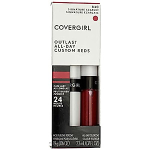 Cg Outlst Lipclr 840 Sig Size 1 Kit Cover Girl Outlast Lipcolor 840 Signature Scarlet 1 Kit