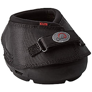 Cavallo Horse & Rider DELBR-4 ELB Regular Sole Hoof Boot, Size 4, Black