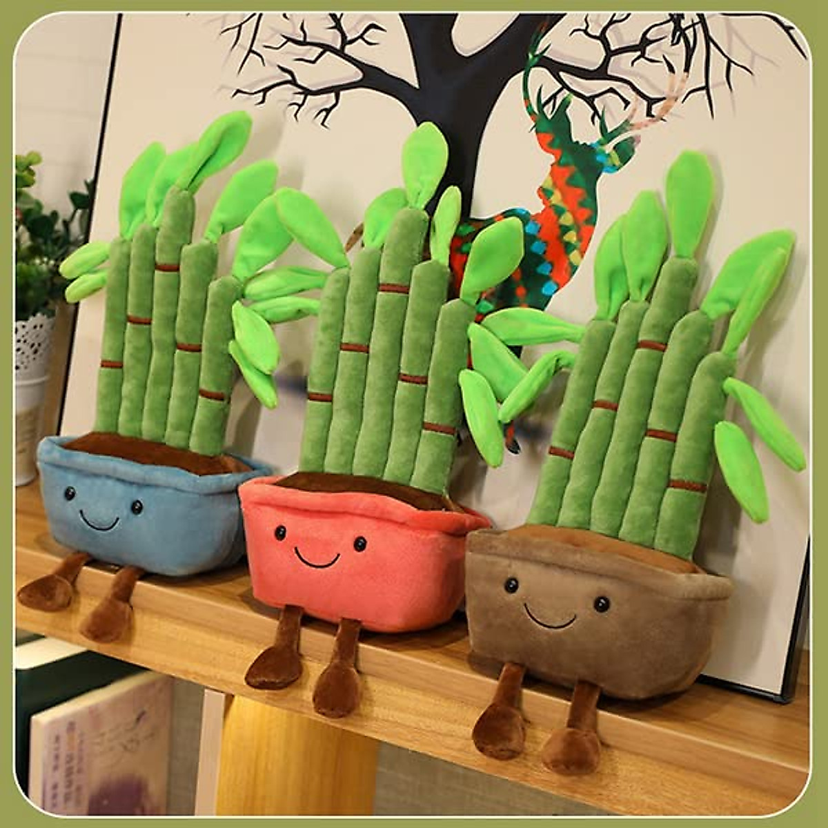 XIZHI 2Pcs Soft Plant Plush Pillow Toy 11" Stuffed Succulents Plush Pillow Succulents Stuffed Throw Plushie Pillow Doll Gift for Kids Boys Girls and Office Room Decorate,Red+Grey