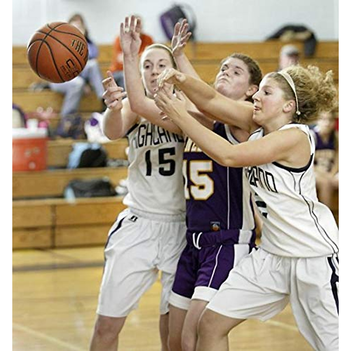 The Rock 28.5" Official Women's Composite Leather Basketball - Superior Air Retention and Durability - Exclusive Patented Unique Deep Pebble Channel Design - Comes w/ Certificate of Authenticity