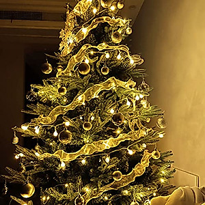 echosari Battery Operated String Lights, 16.5 Feet 50 LED Camping Globe Lights with Remote Timer 8 Modes Frosted Ball Fairy Light for Bedroom Wedding Xmas Tree Party Decoration (Warm White)