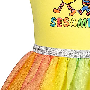 Sesame Street Bert and Ernie Big Bird Cookie Monster Infant Baby Girls Tulle Dress Yellow 12 Months