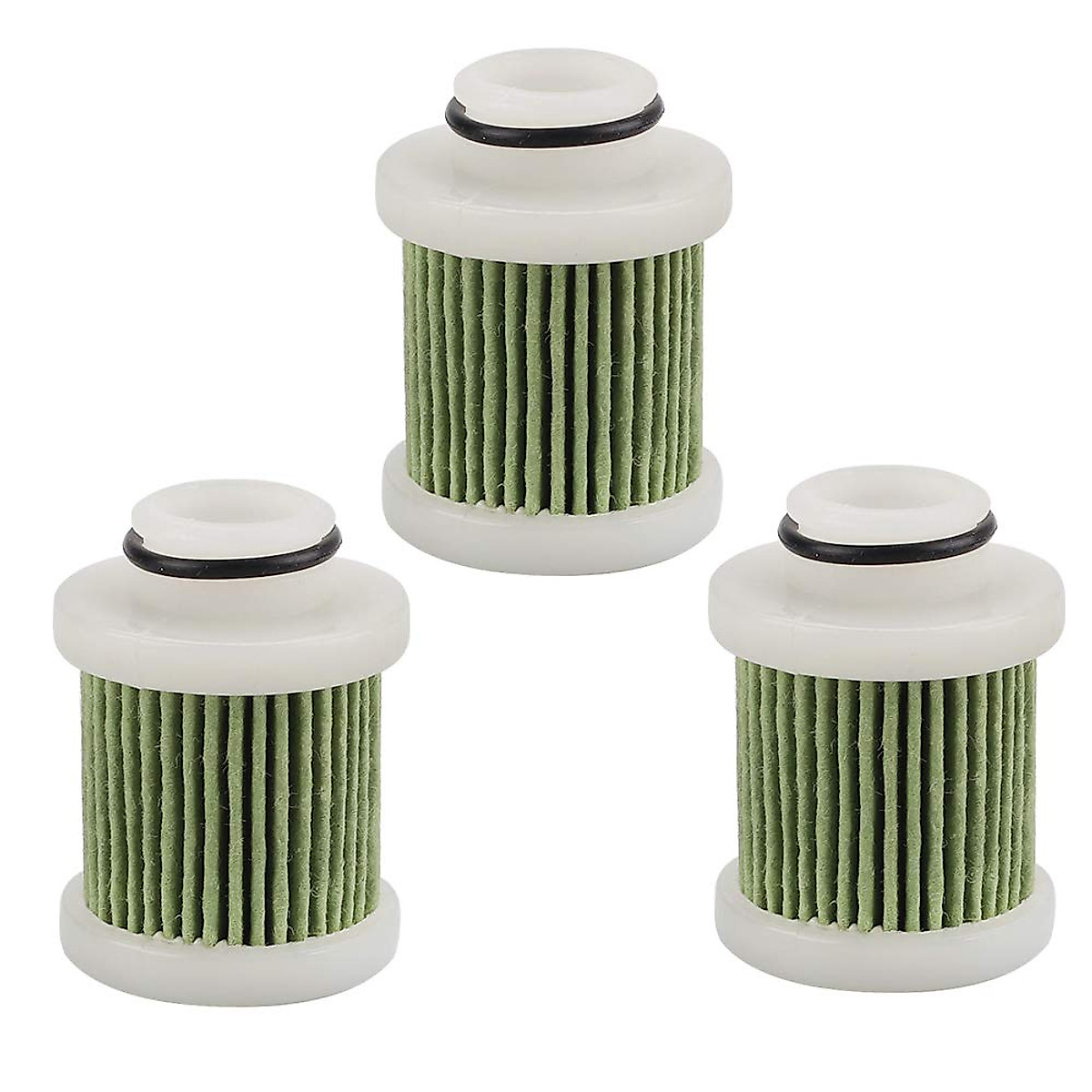 Tvent 6D8-24563-00-00 Fuel Filter Element 6D8-WS24A-00-00 18-79799 Replace for Yamaha F50 F60 F70 F75 F90 F115 LF115 T50 T60 50HP-115HP Outboard Motor with 3 Pack