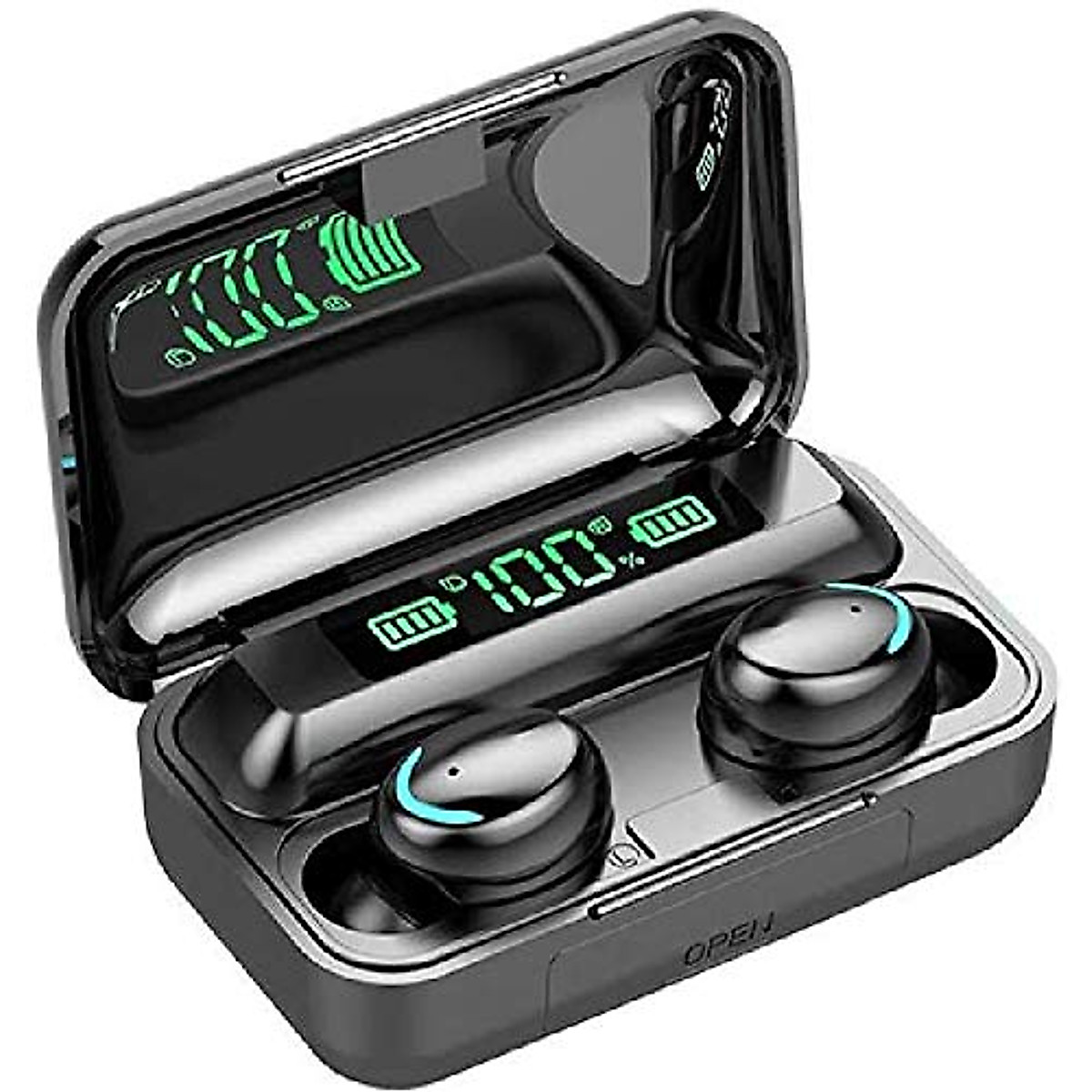 Wireless Earbuds, TWS Bluetooth 5.0 Earbuds, Sport Headphones Matte Design Earbuds with Battery Charging Case by MDNS