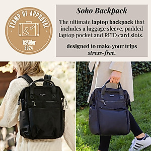 Baggallini womens Soho Backpack, Black, One Size US