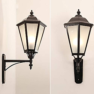 WSSBK Garden Lights - Outdoor Waterproof Wall Lights Outdoor Courtyard Balcony Home Garden Simple Villa Doors Corridor Aisle Lights
