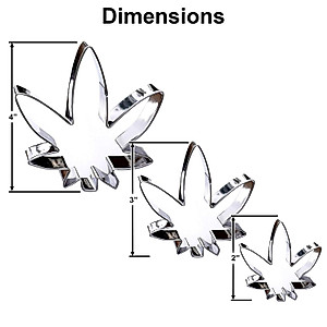 Sweet Cookie Crumbs Cookie Cutter - 3 Piece Set - Stainless Steel (Hemp Leaf)