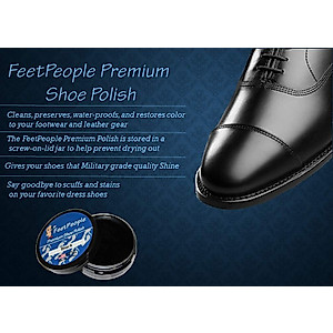 FeetPeople Shoe Polish, 1.625 oz, Midnight Green