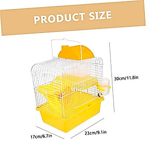 VOSAREA Hamster Cage Turtle Accessories Travel Guinea Pig Cage Accessories Rat Cage Chinchilla Cage Accessories Hamster Hideout Plastic Orange Guinea Pig House Rat House Rat Hut