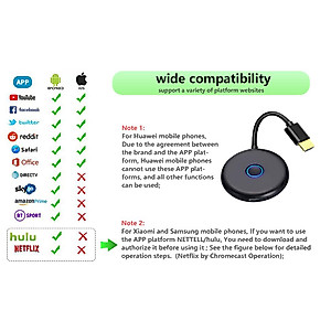 Wireless Display Adapter/miracast Receiver 5.8GWiFi 4Khdmi Directlyfor iPhone Screen Mirroring VAudio from iPadPhone to TVLaptopProjector...
