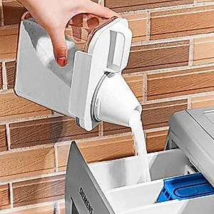 CHDHALTD 1100ml/1800ml/2300ml Laundry Detergent Dispenser, Washing Powder Container Airtight Storage Bucket Laundry Detergent Powder Box(M)