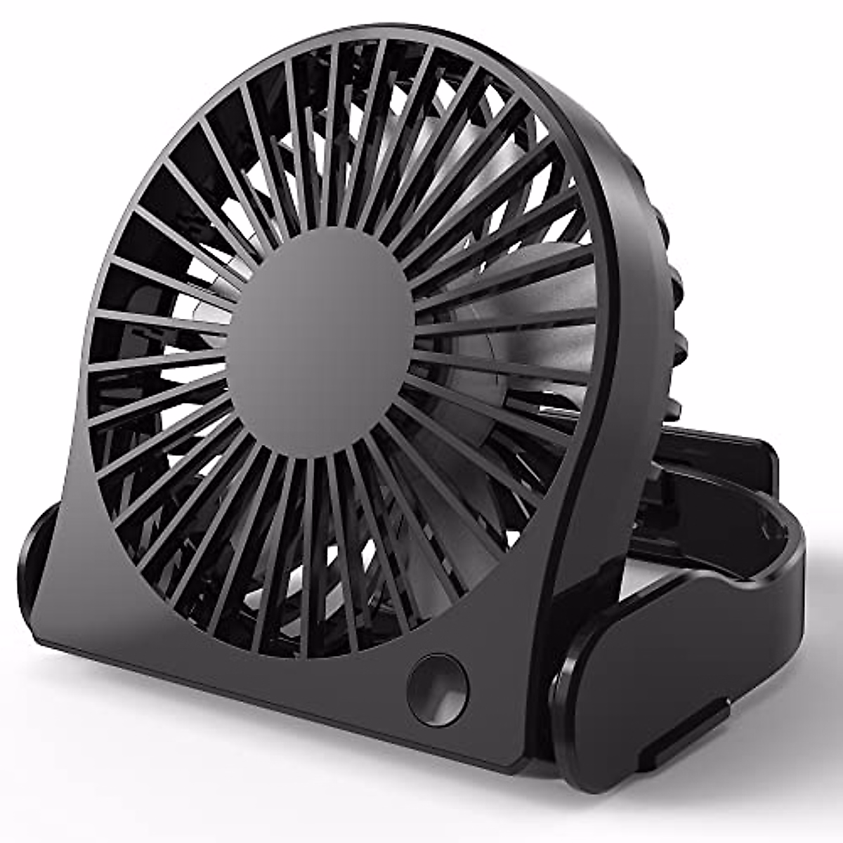 COMLIFE Small USB Desk Fan, Foldable and Powerful, Quiet Mini Table Fan for Home Office Travel, Black